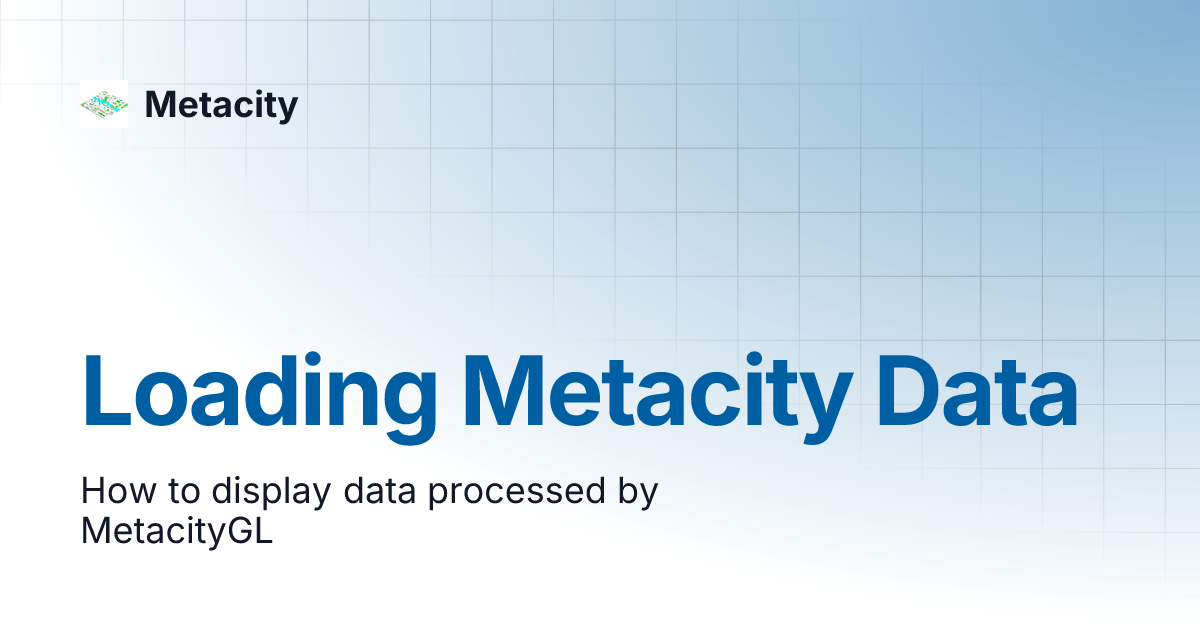 Loading Metacity Data | Metacity